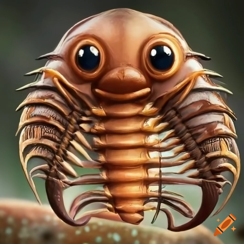 Trilobite in cambrian ocean on Craiyon