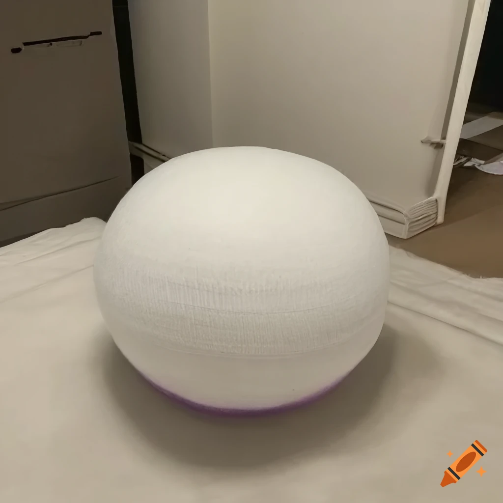 Inflatable sock ball floating in the air on Craiyon