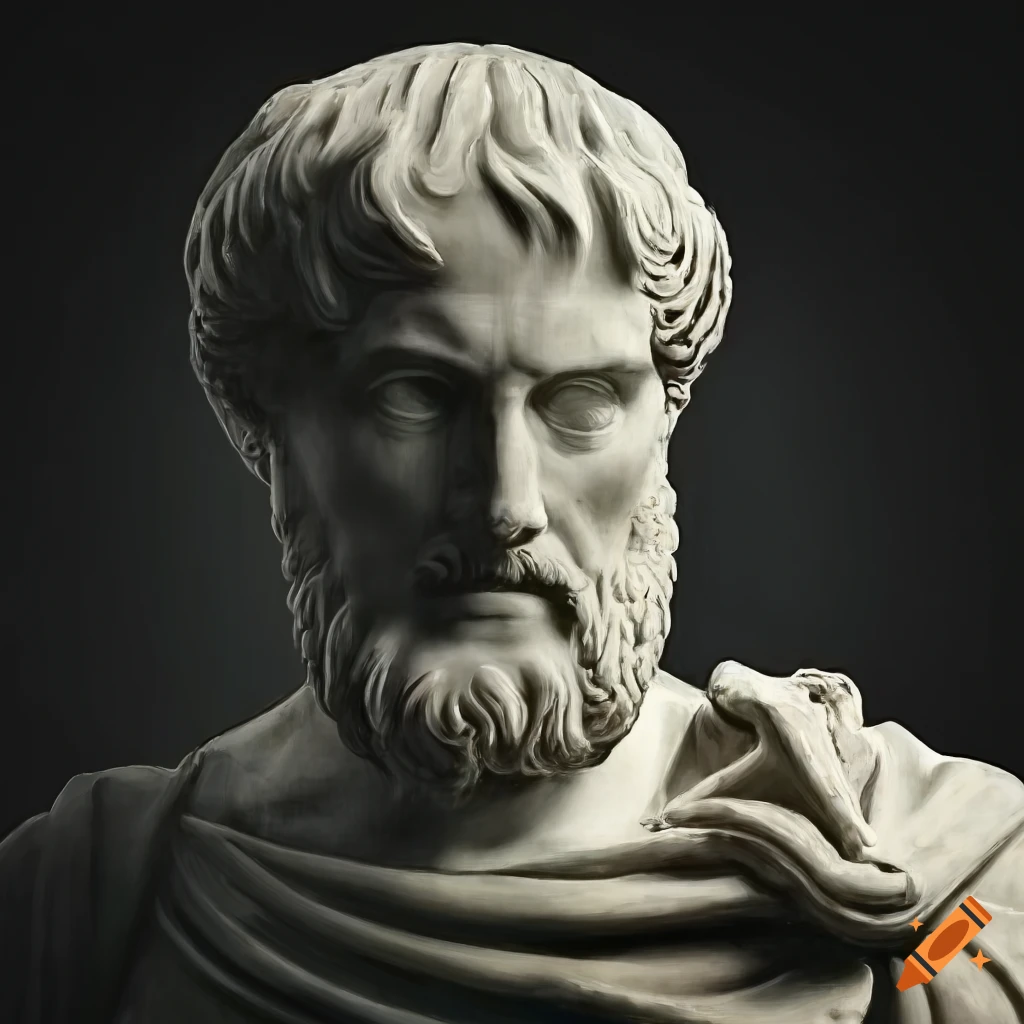 Portrait of a greek philosopher