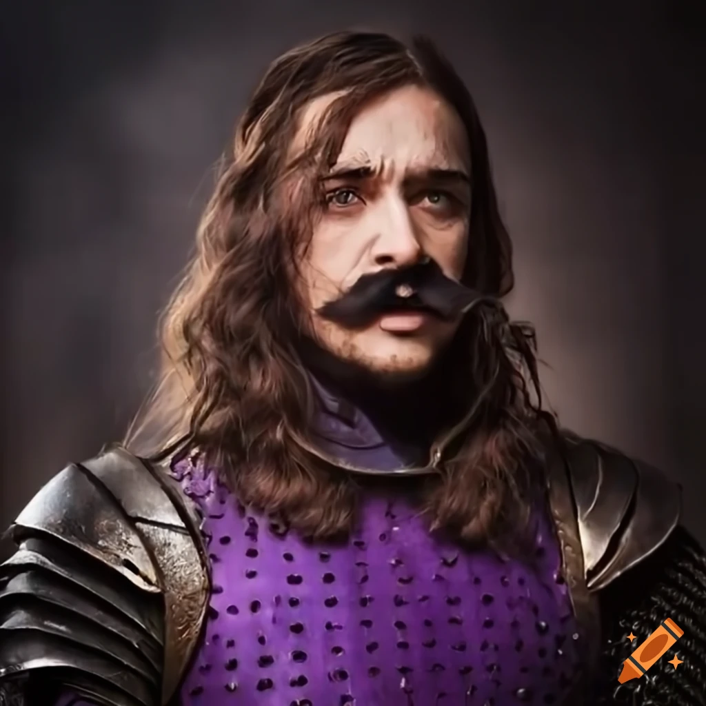 Purple-armored lord from game of thrones
