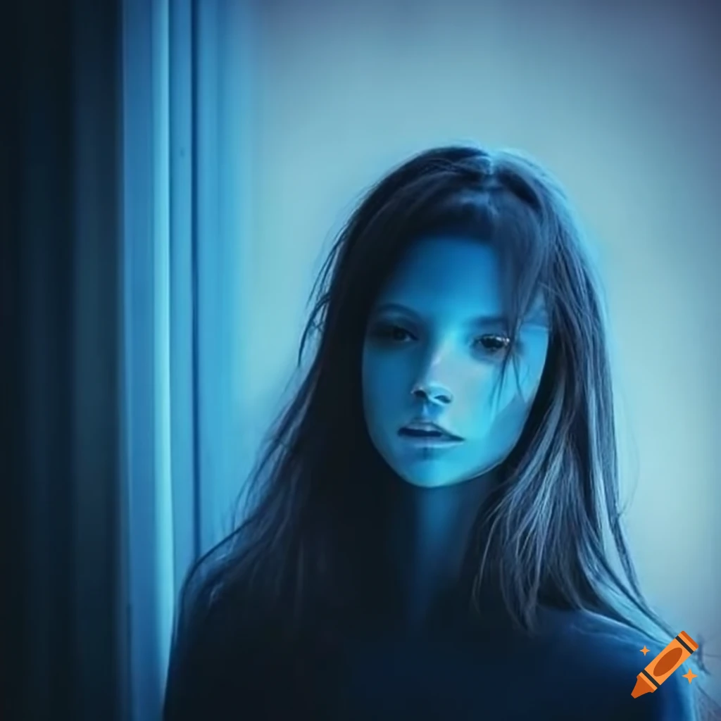 Image of a cold morning with blue tint on Craiyon