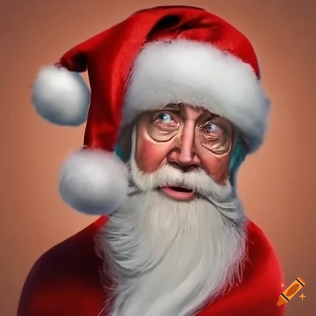 Ted raimi wearing a santa suit on Craiyon