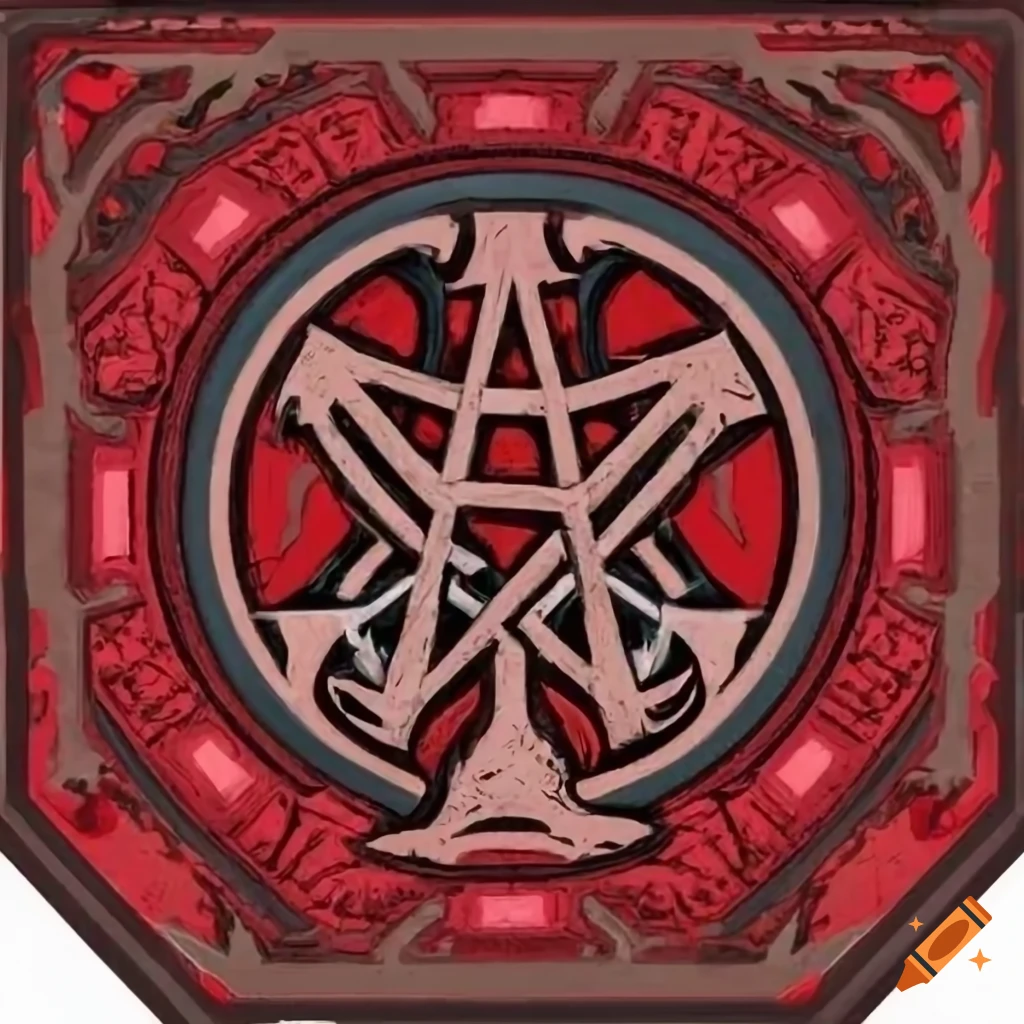 Demonic logo inspired by assassin's creed and doom