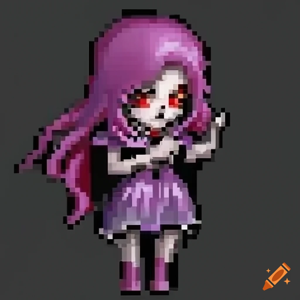 Sprite of a beautiful vampire walking on Craiyon