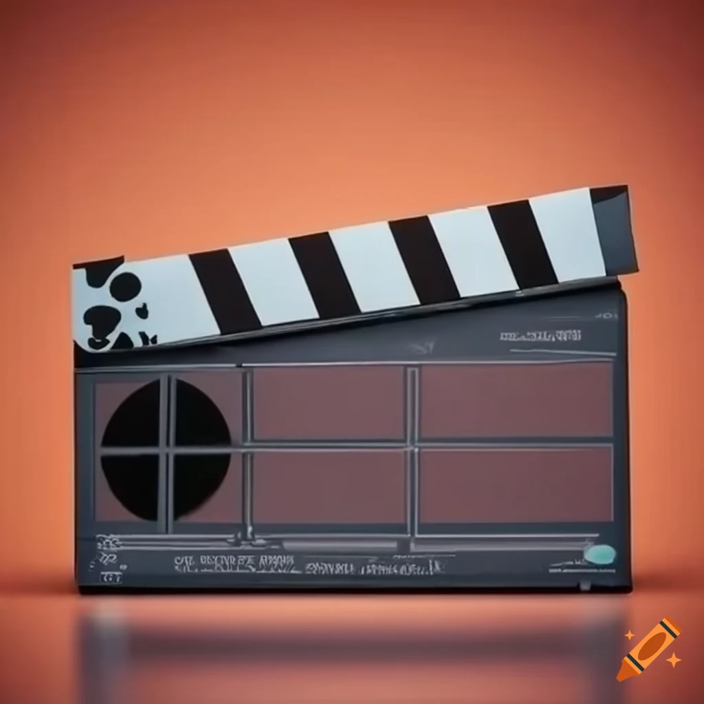 Close-up of a movie clapboard with 'take 36' on Craiyon