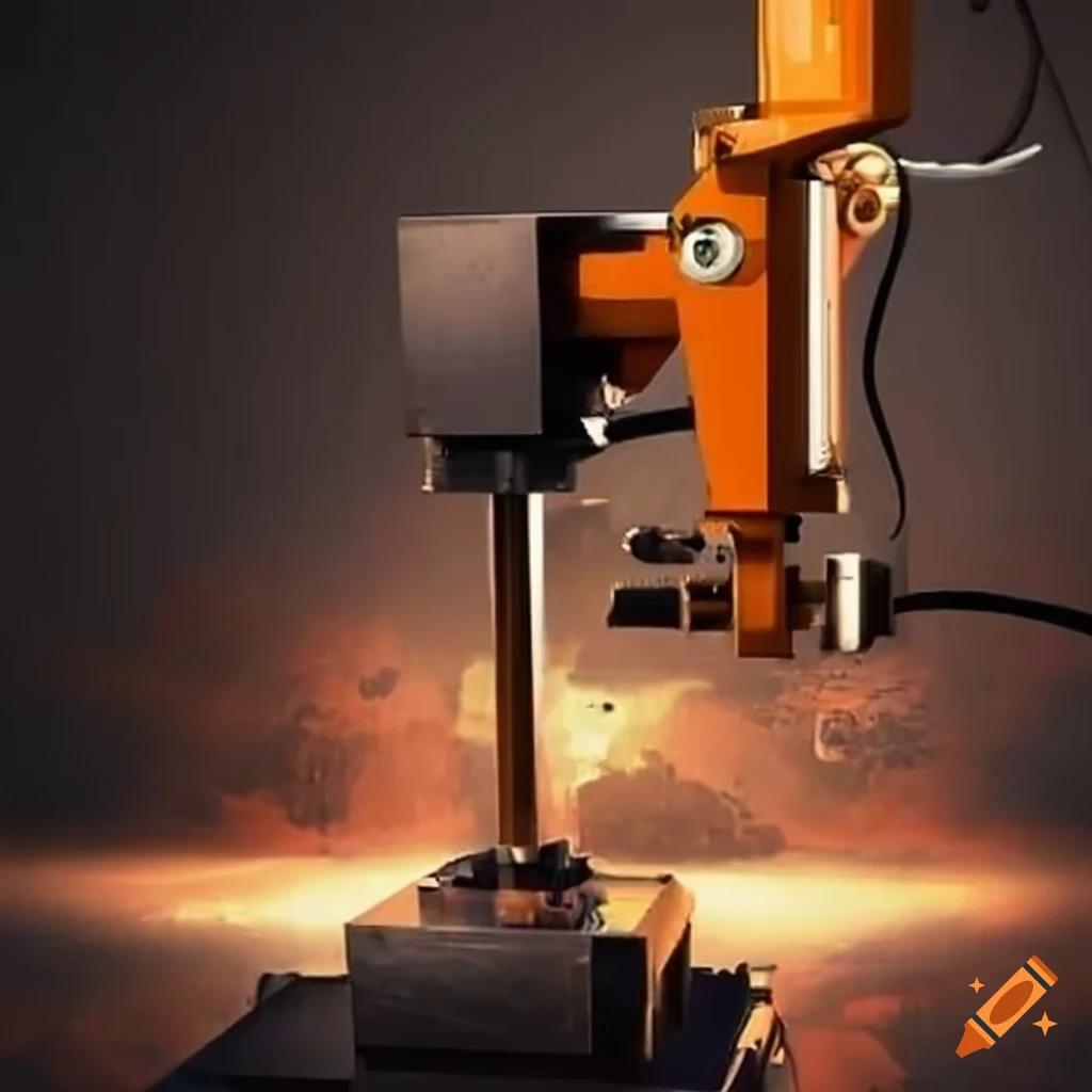 Image of a turning machine tool on Craiyon