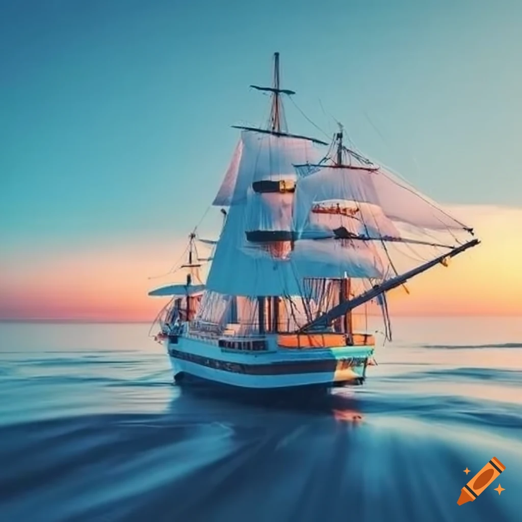 Charming ship with a cozy cabin