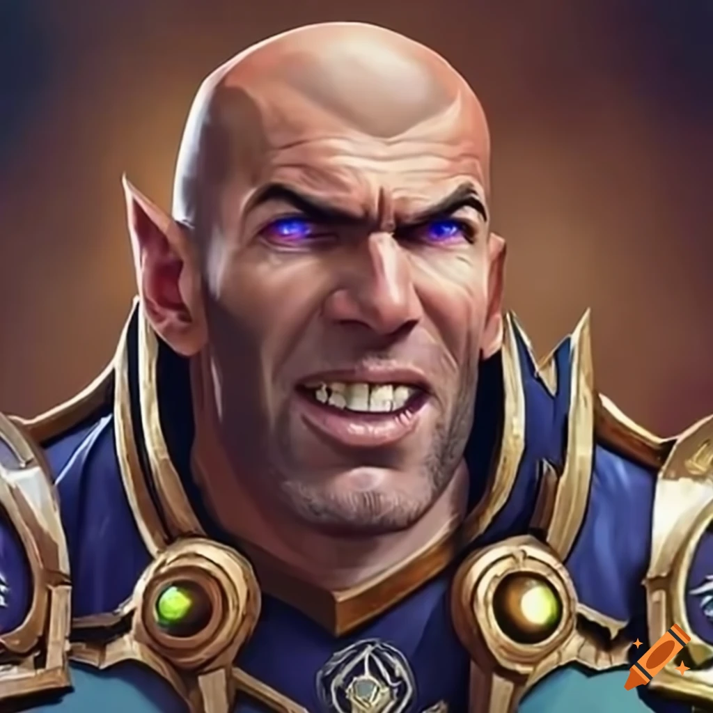 Zinedine zidane as a warcraft hero