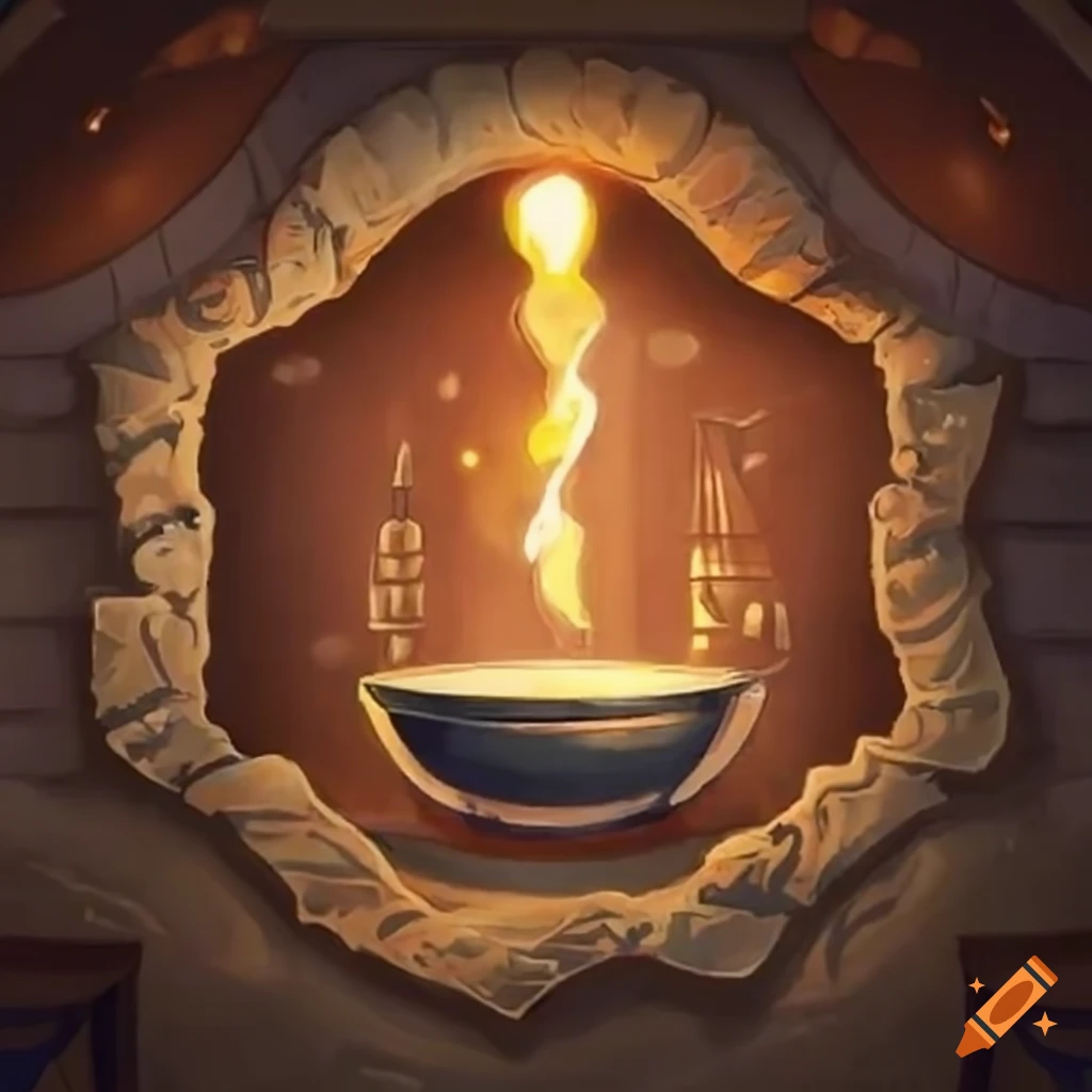 Emblem of a magical tavern kitchen
