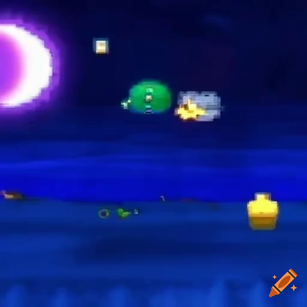 Bomberman 64 in a 90s cgi atmospheric liminal space on Craiyon