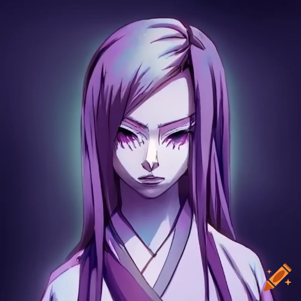 Detailed and high-quality female ghost character in shonen anime style ...