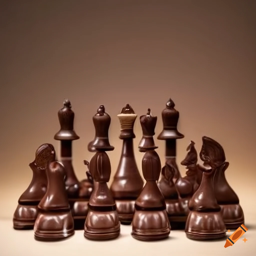 Human chess avatars engaged in a world war on Craiyon