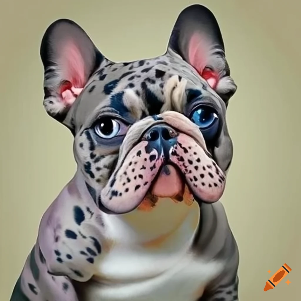 Merle, the french bulldog from disney on Craiyon