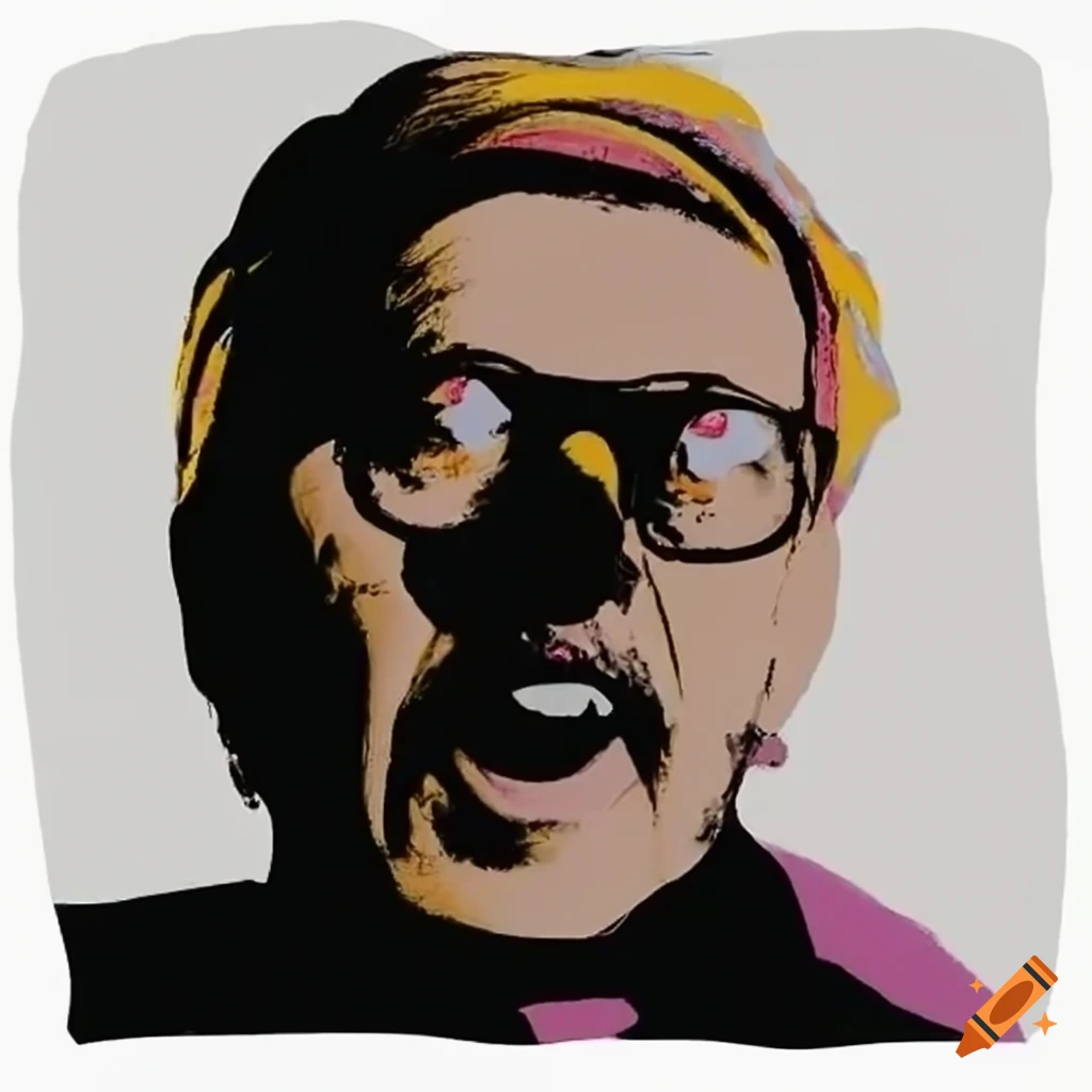 Andy warhol style action figures artwork on Craiyon