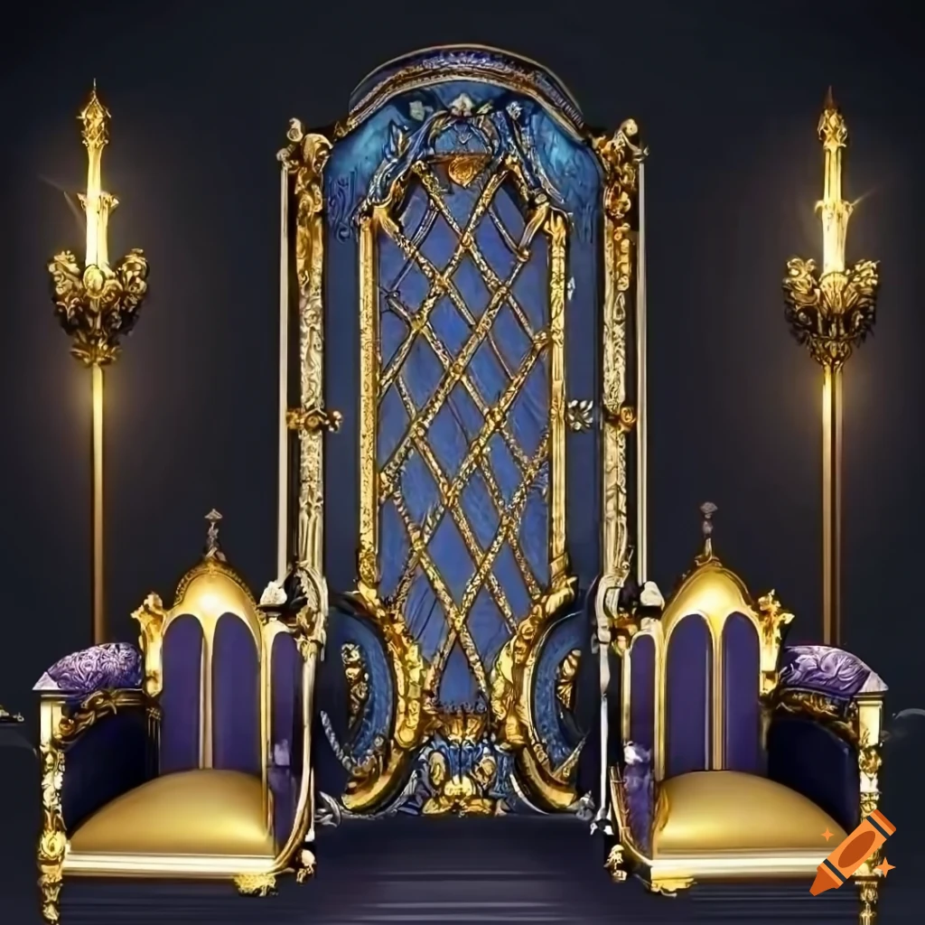 Luxurious throne in a grand marble room on Craiyon