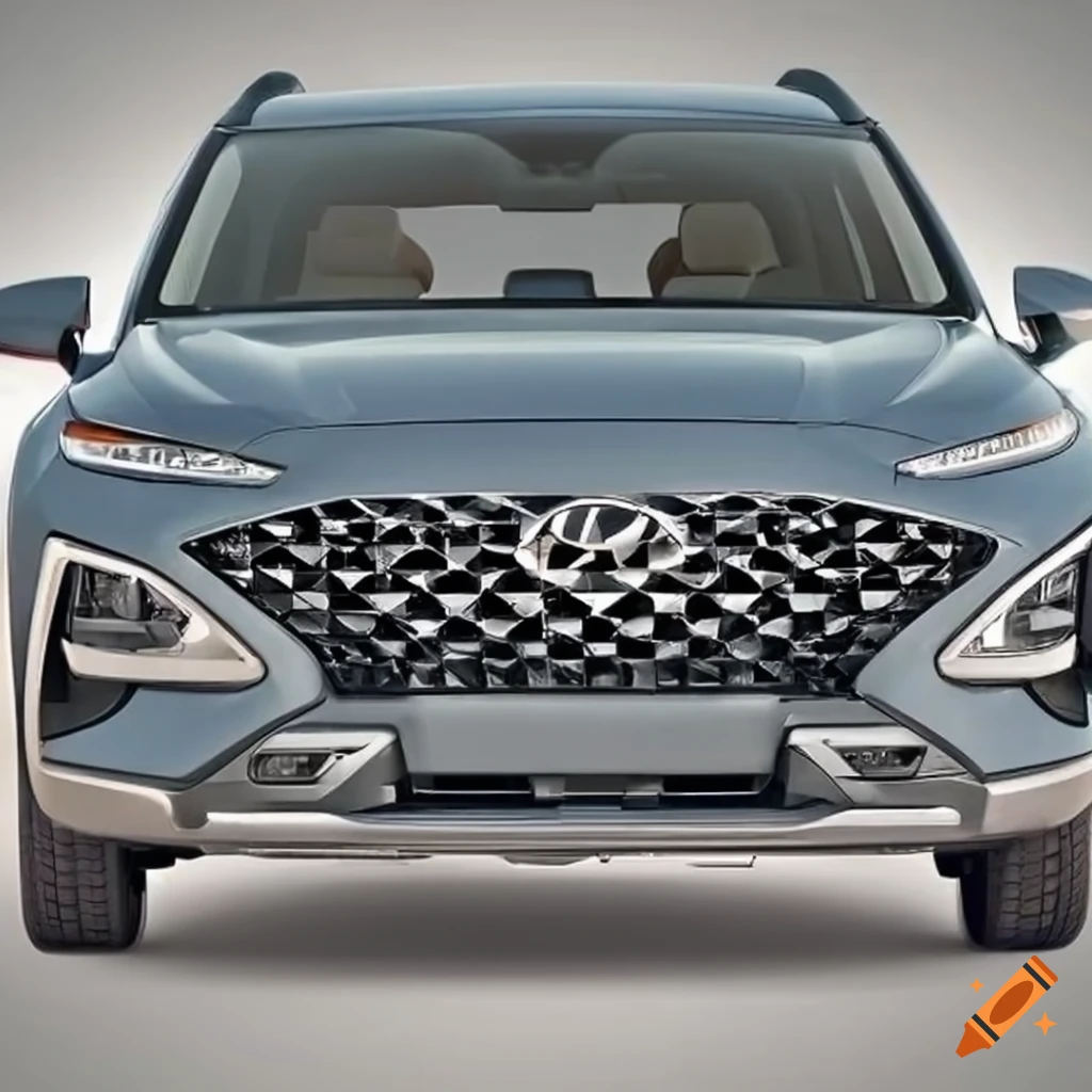 Front view of 2022 hyundai santa fe kona on Craiyon