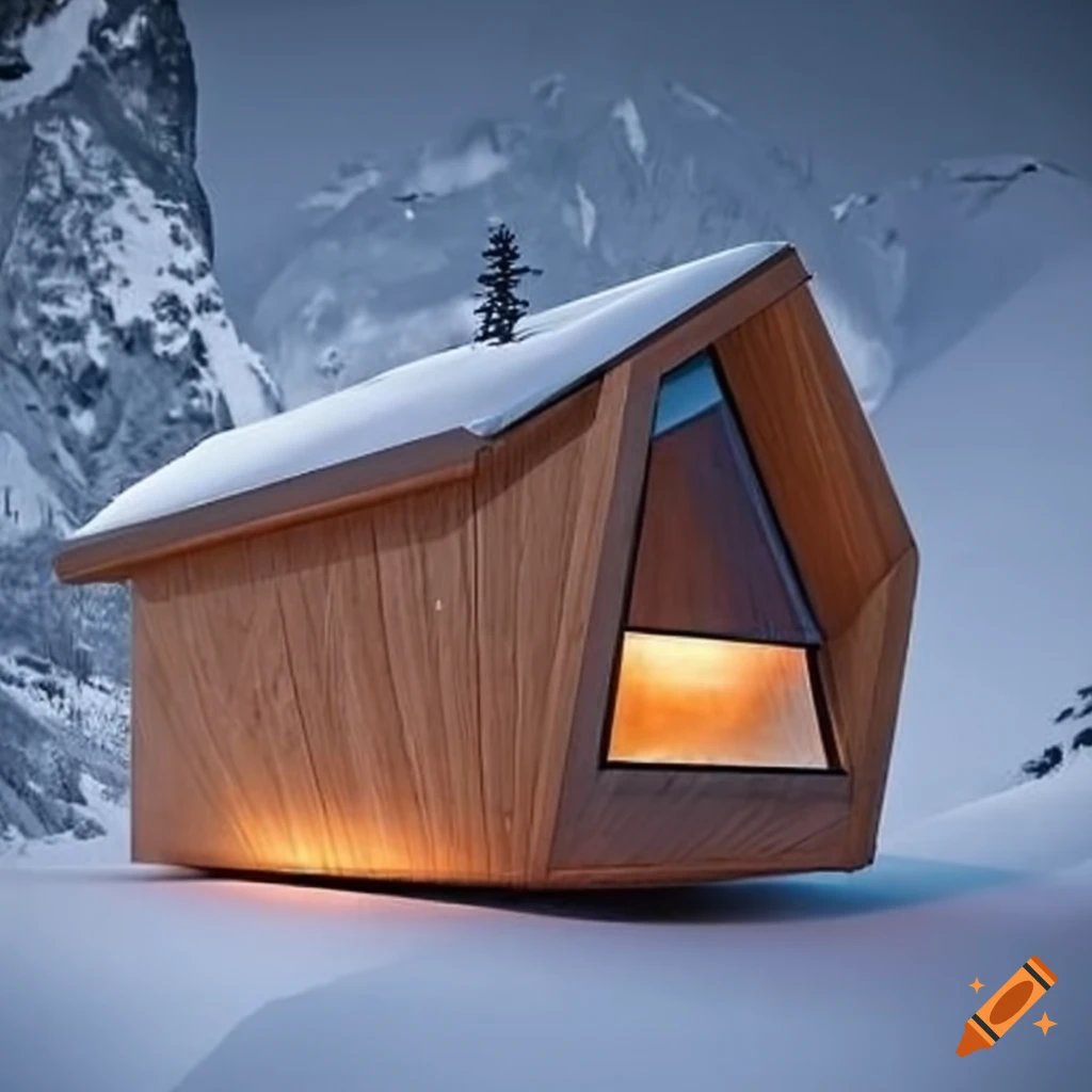 Minimalist alpine cabin