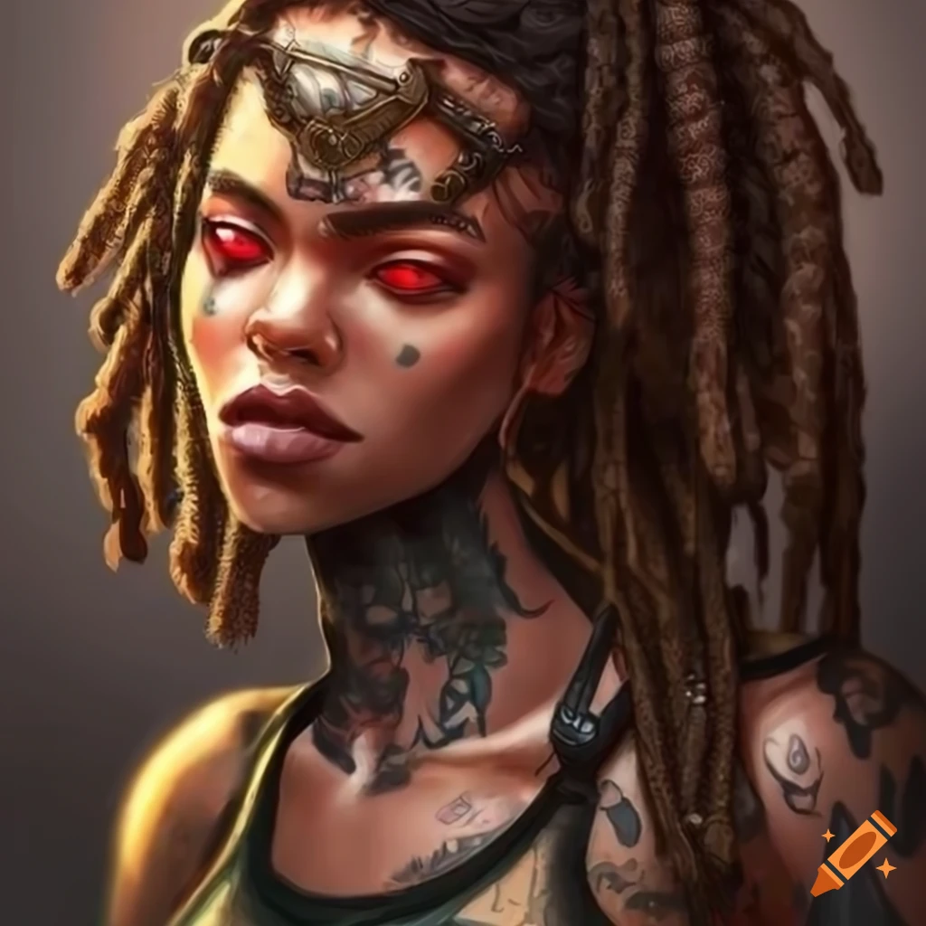 Fantasy warrior with sniper rifle