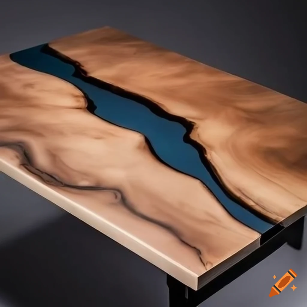 Epoxy table on Craiyon