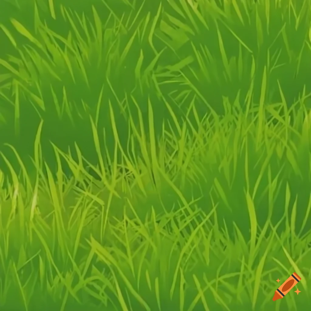 Cartoon grass with a face down on Craiyon
