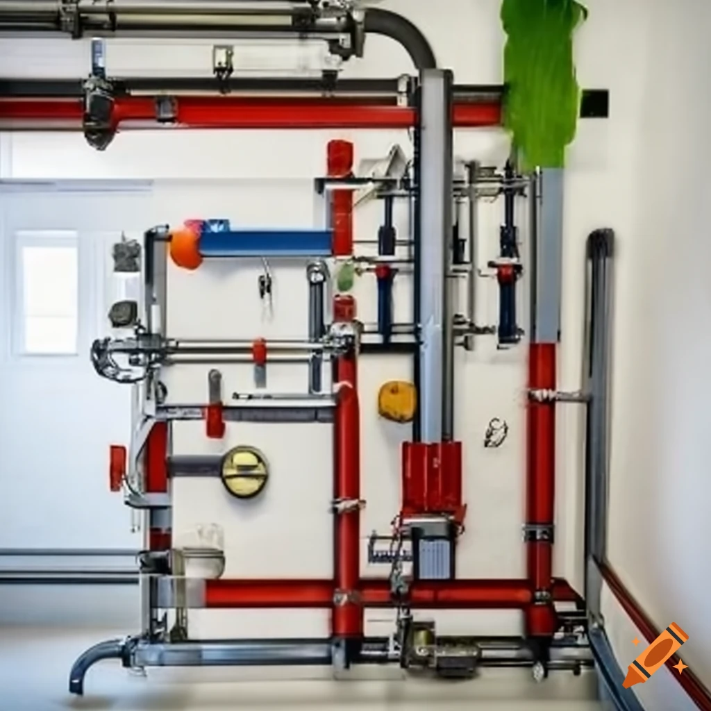 Photo of a sustainable and modern water filter system on Craiyon