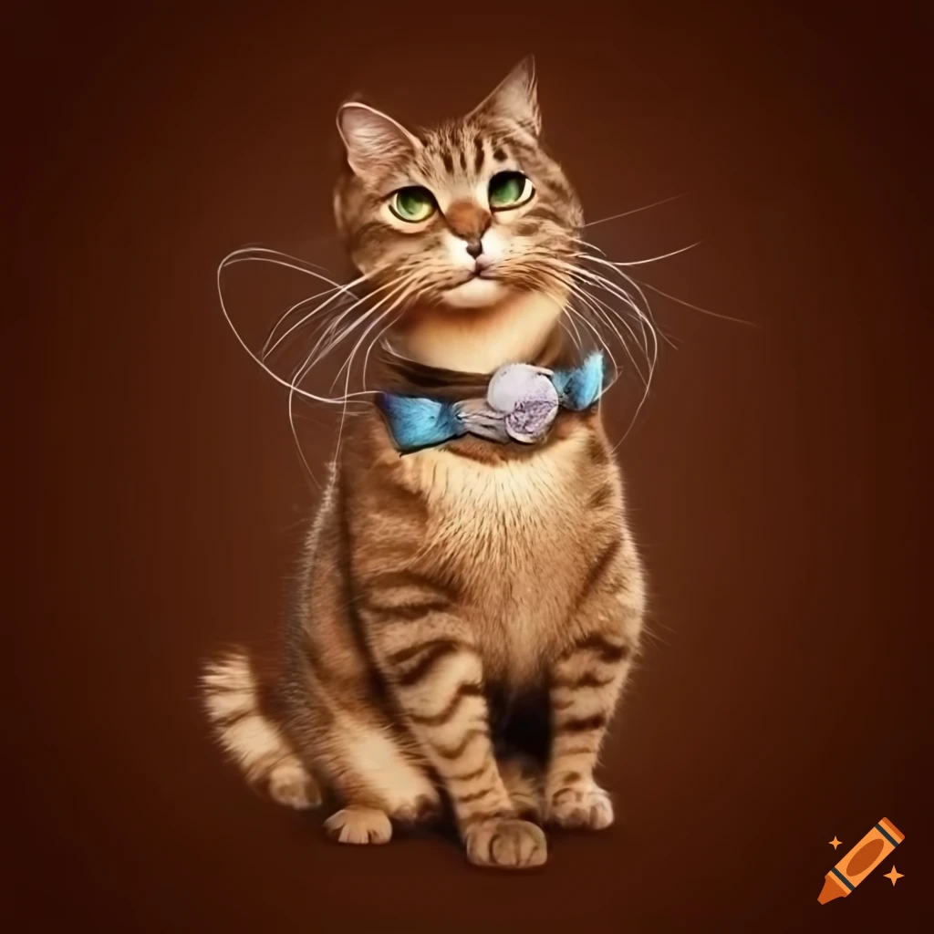 Disney movie poster featuring Misty the tabby cat on Craiyon