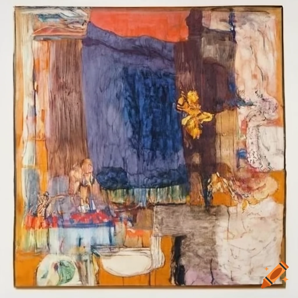 Abstract art nouveau oil painting by pierre bonnard on Craiyon