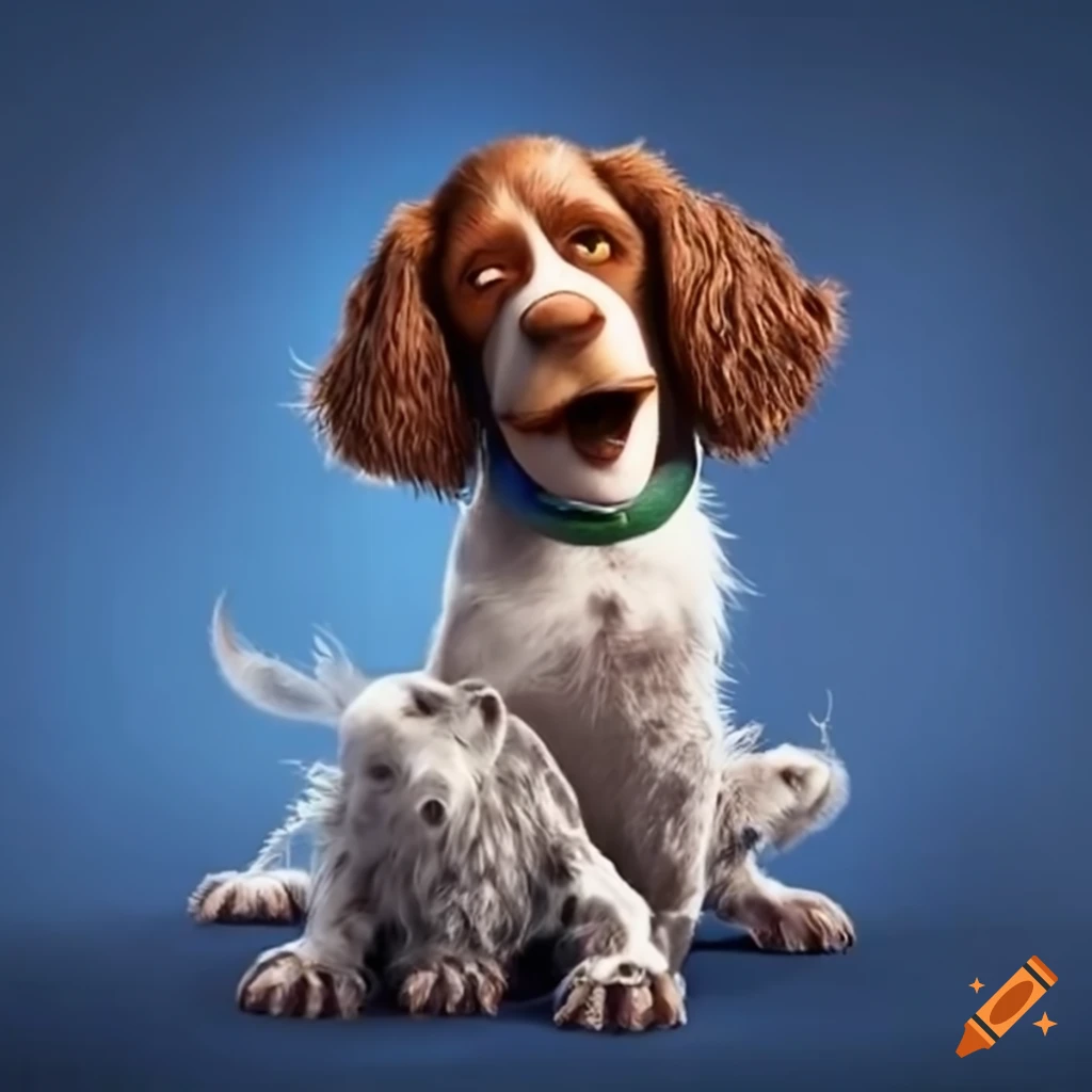A pixar movie poster featuring a female golden retriever named nalla on ...