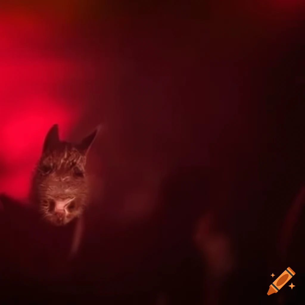 Image of farm animals having a midnight rave