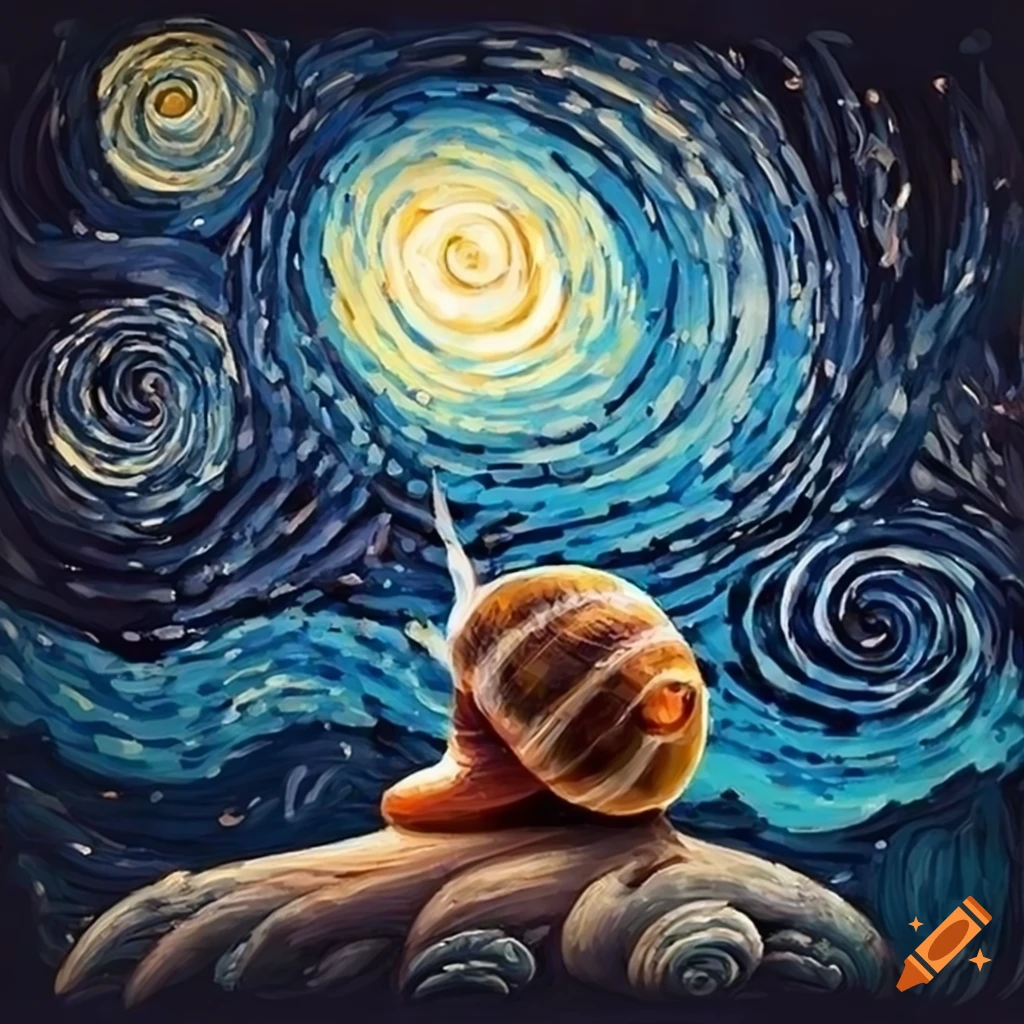 Escargot by van gogh on Craiyon