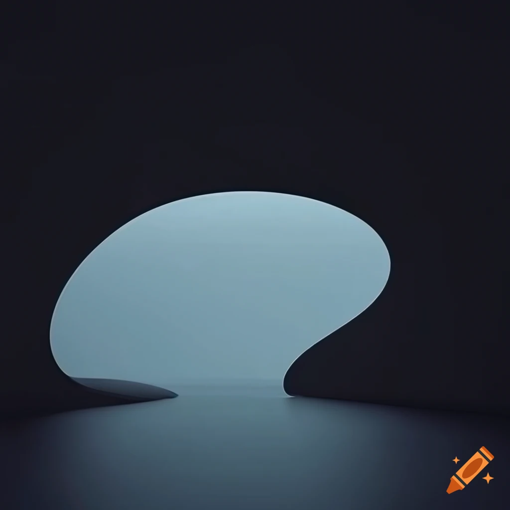 Minimalist illusory architecture artwork on Craiyon