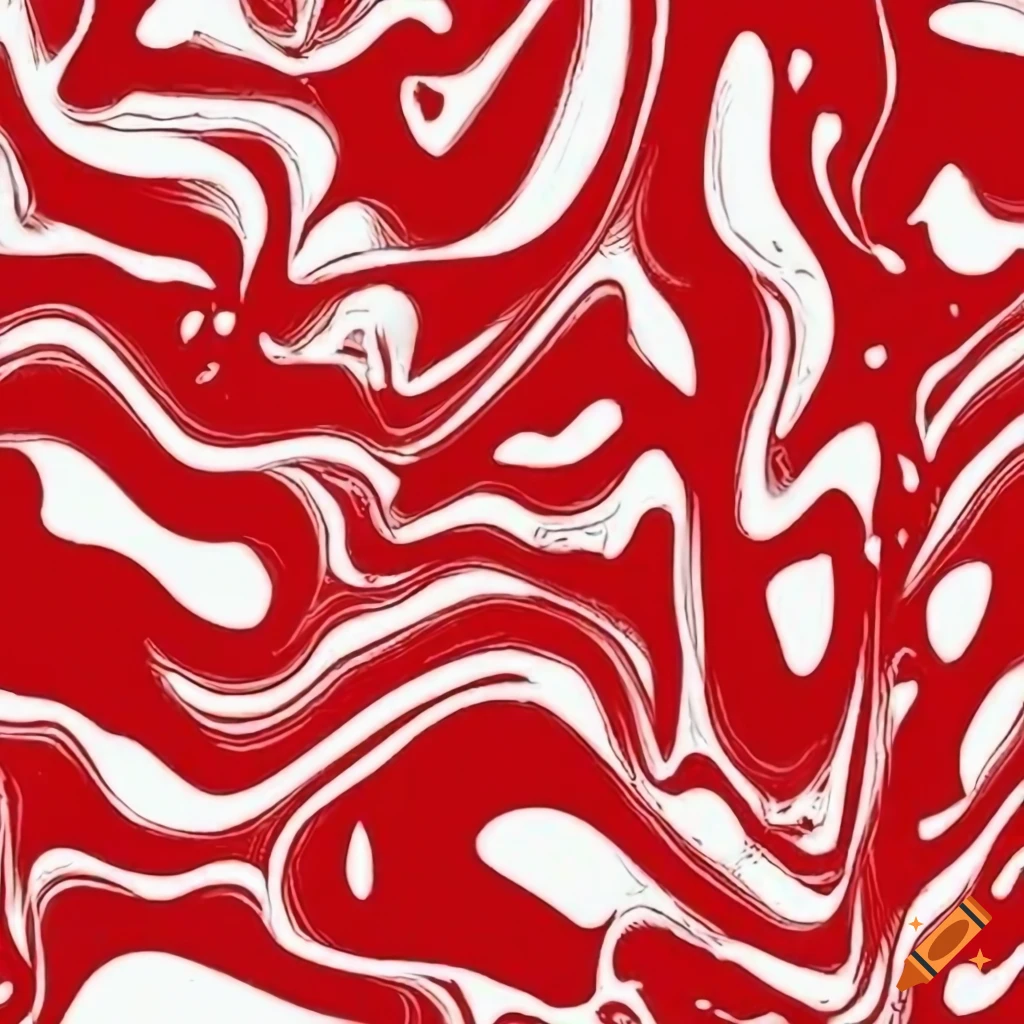 Red and white cool print pattern on Craiyon