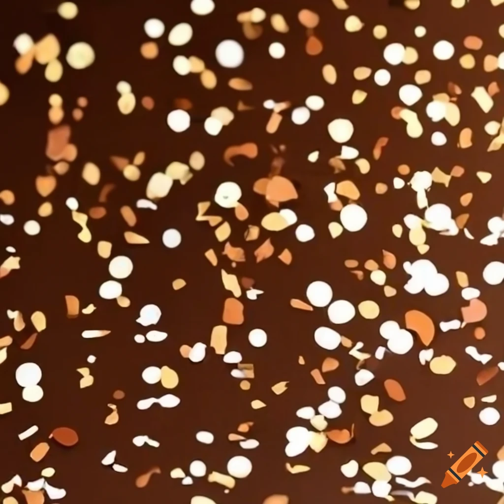 Brown confetti on Craiyon