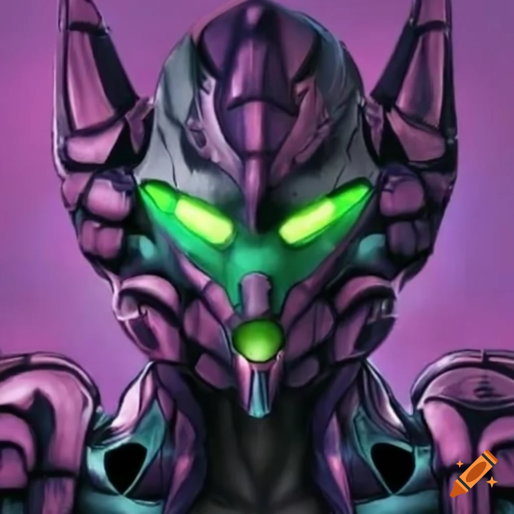 Illustration of guyver/samus on Craiyon