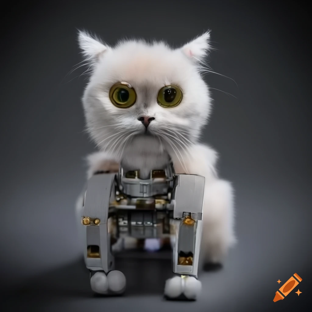Cyborg cat full body on Craiyon