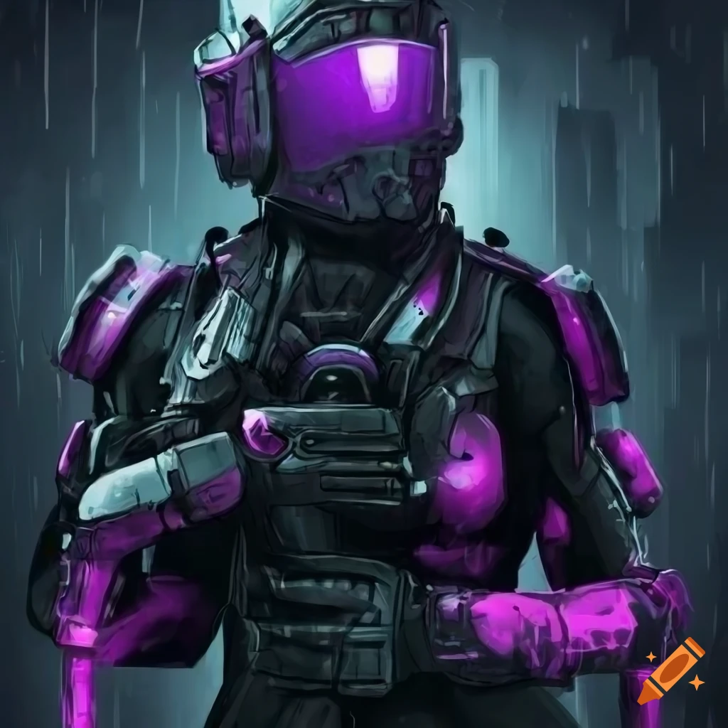 Concept art of futuristic female soldier in intense combat on Craiyon