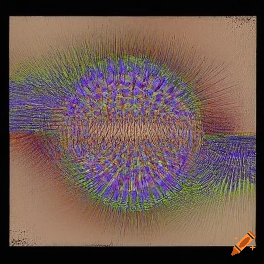 Geometric artwork representing the present moment on Craiyon