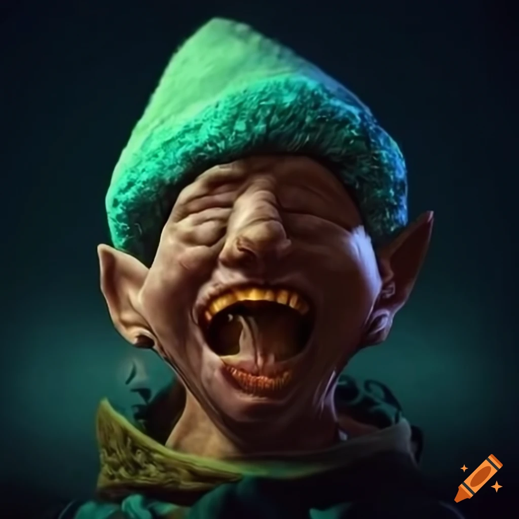 Illustration of a sleeping elf