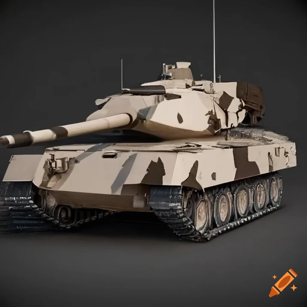 Mendeleev tank with double turret on Craiyon