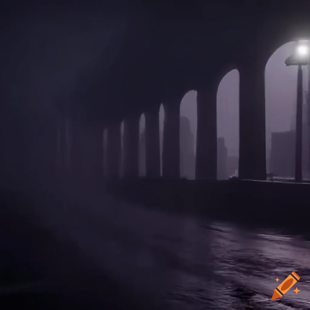 Detailed foggy horror scene in a new york alley on Craiyon