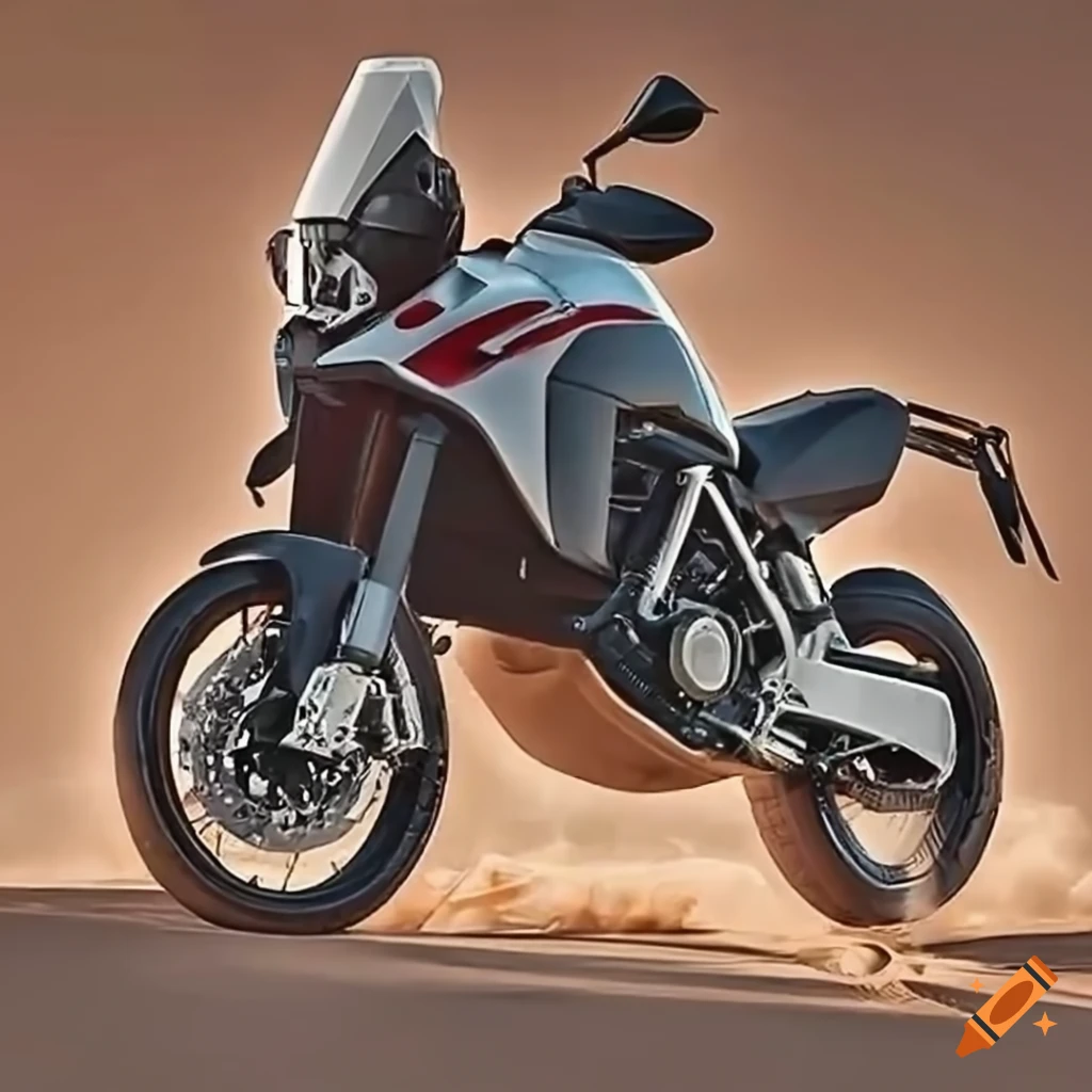 Ducati desertx motorcycle in the desert