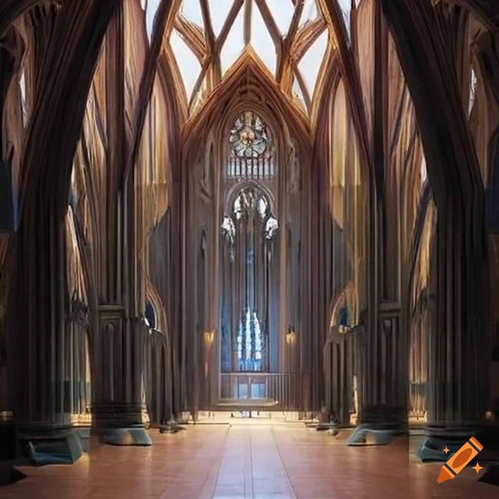 Illusory architecture cathedral-like cabin