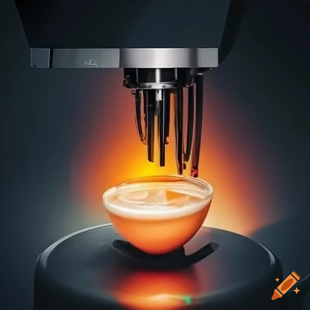 Illustration of a filling machine in action