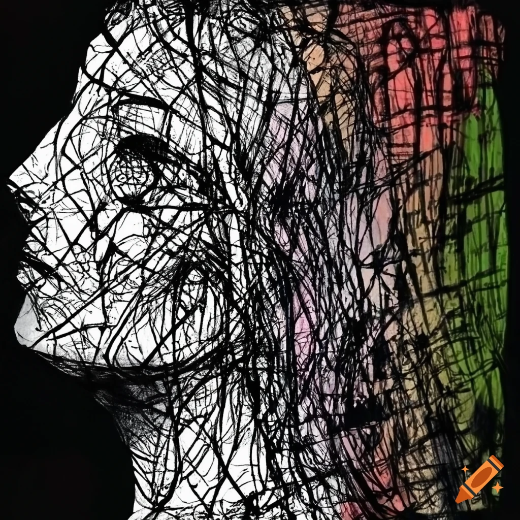 Abstract artwork depicting dissociation