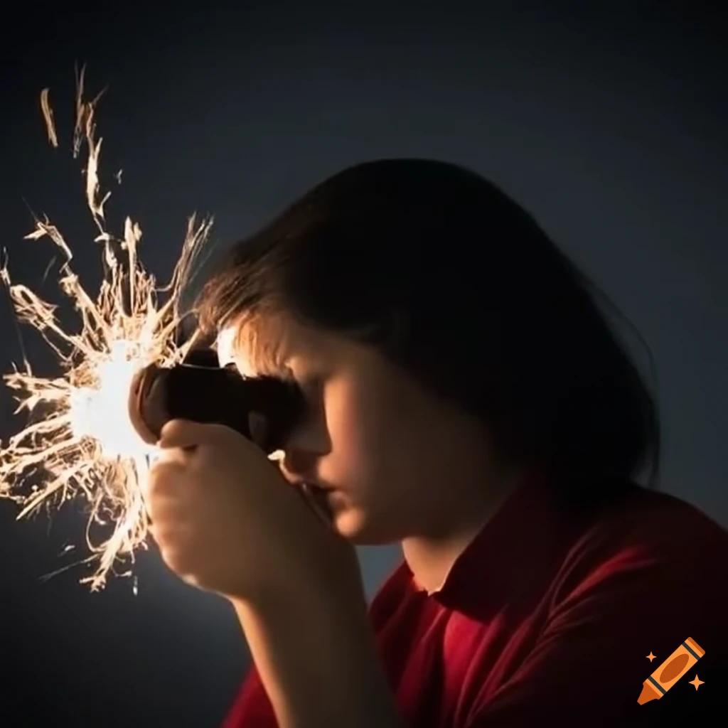 Image of a sad technician facing a technical issue on Craiyon