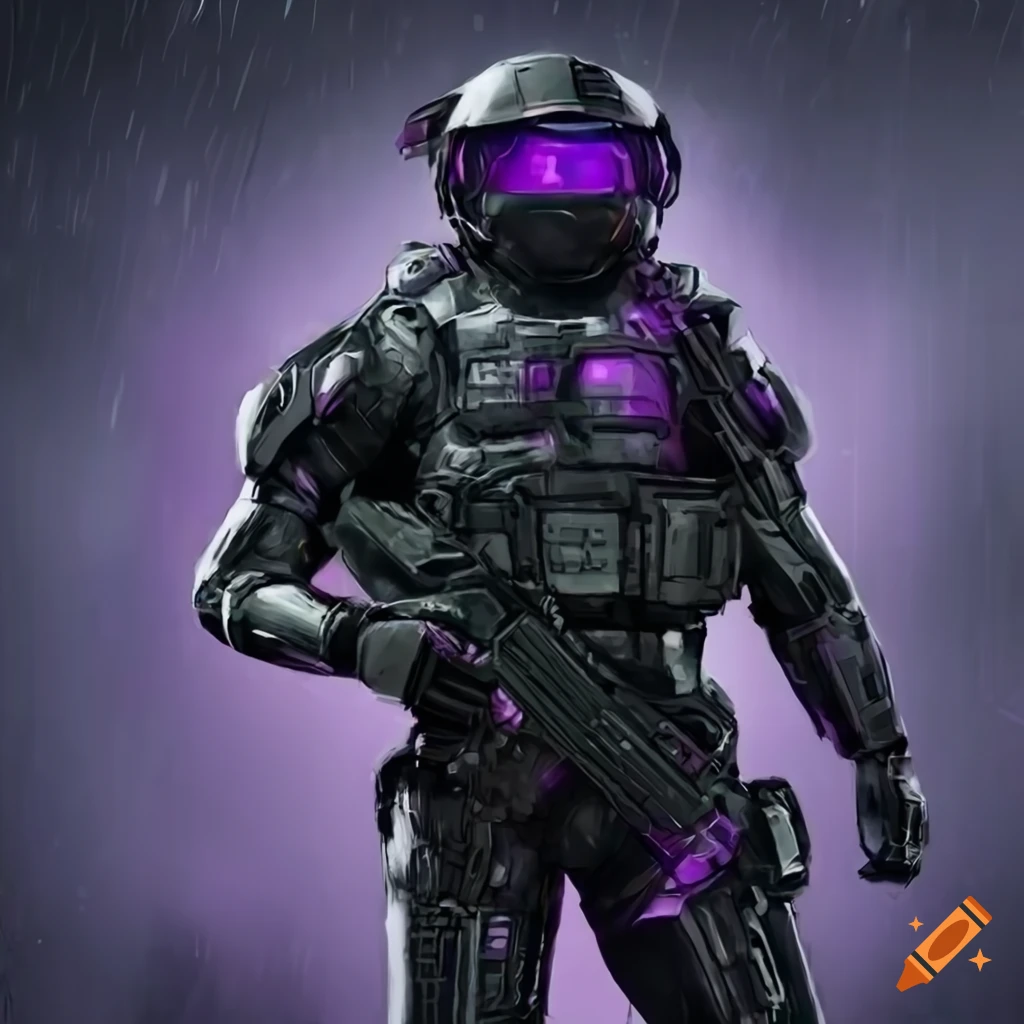 Realistic futuristic soldier in intense combat on Craiyon