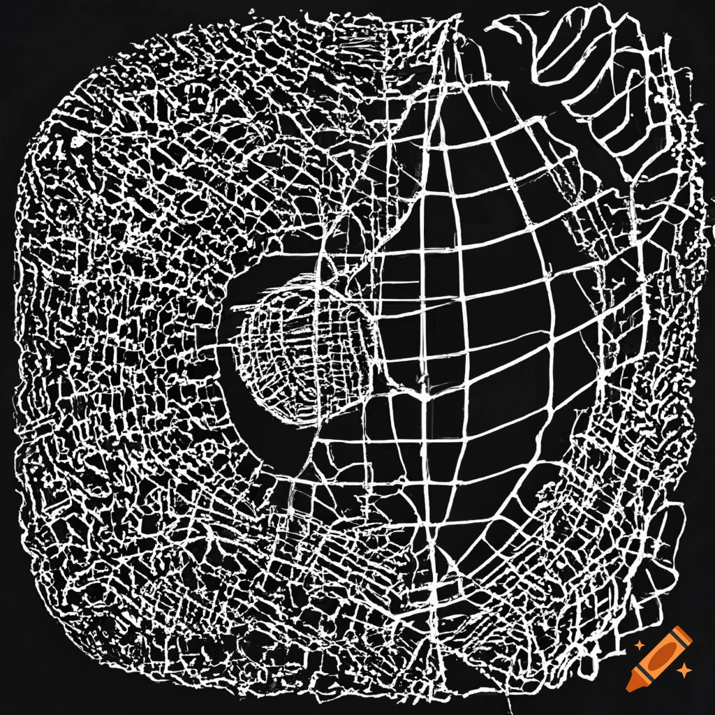Abstract illustration of static noise on Craiyon