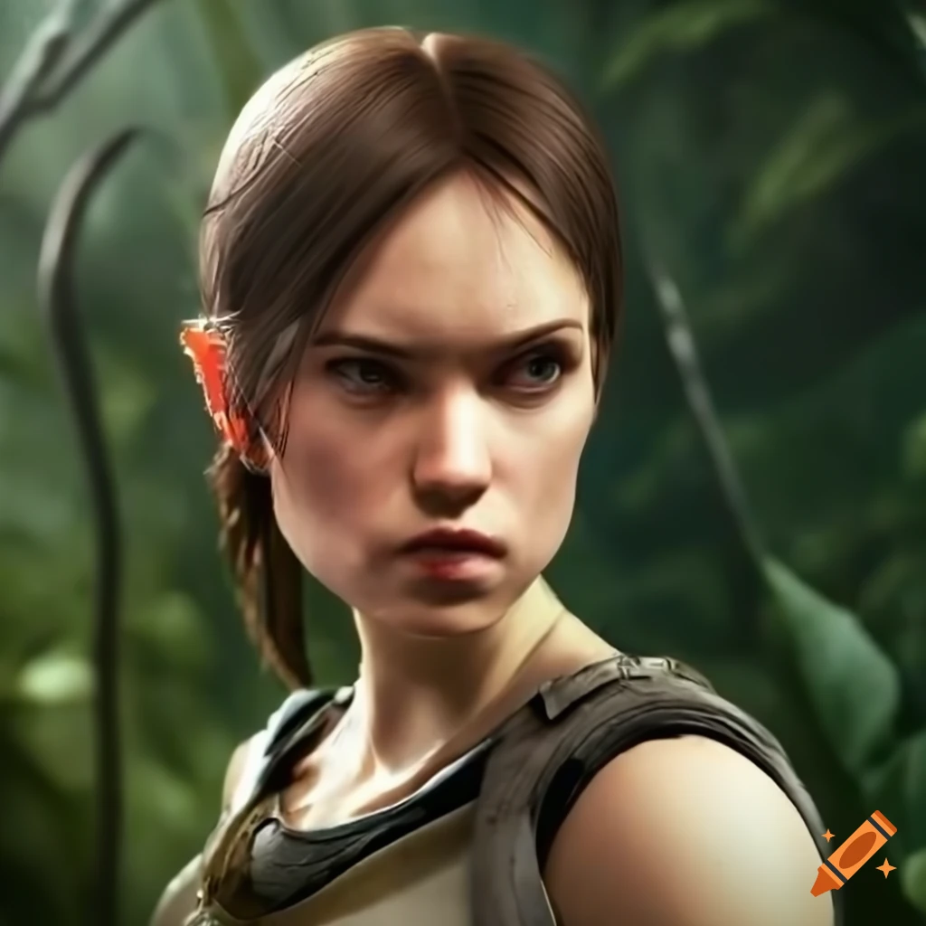 Stunning close-up portrait of a beautiful young woman on Craiyon