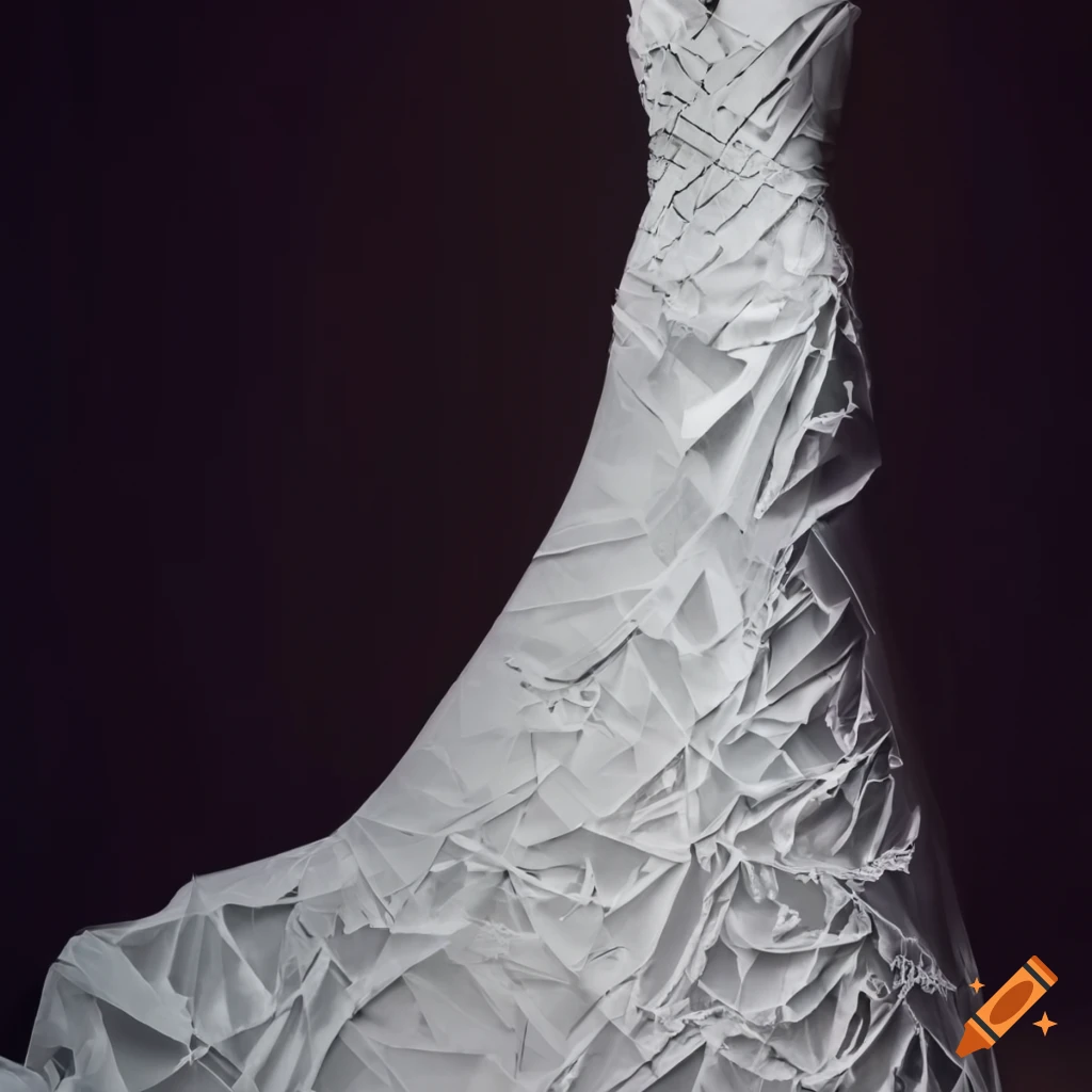 Paper wedding dress