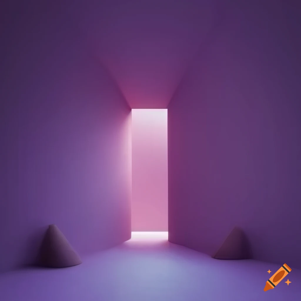 Liminal pink space with soft material on Craiyon